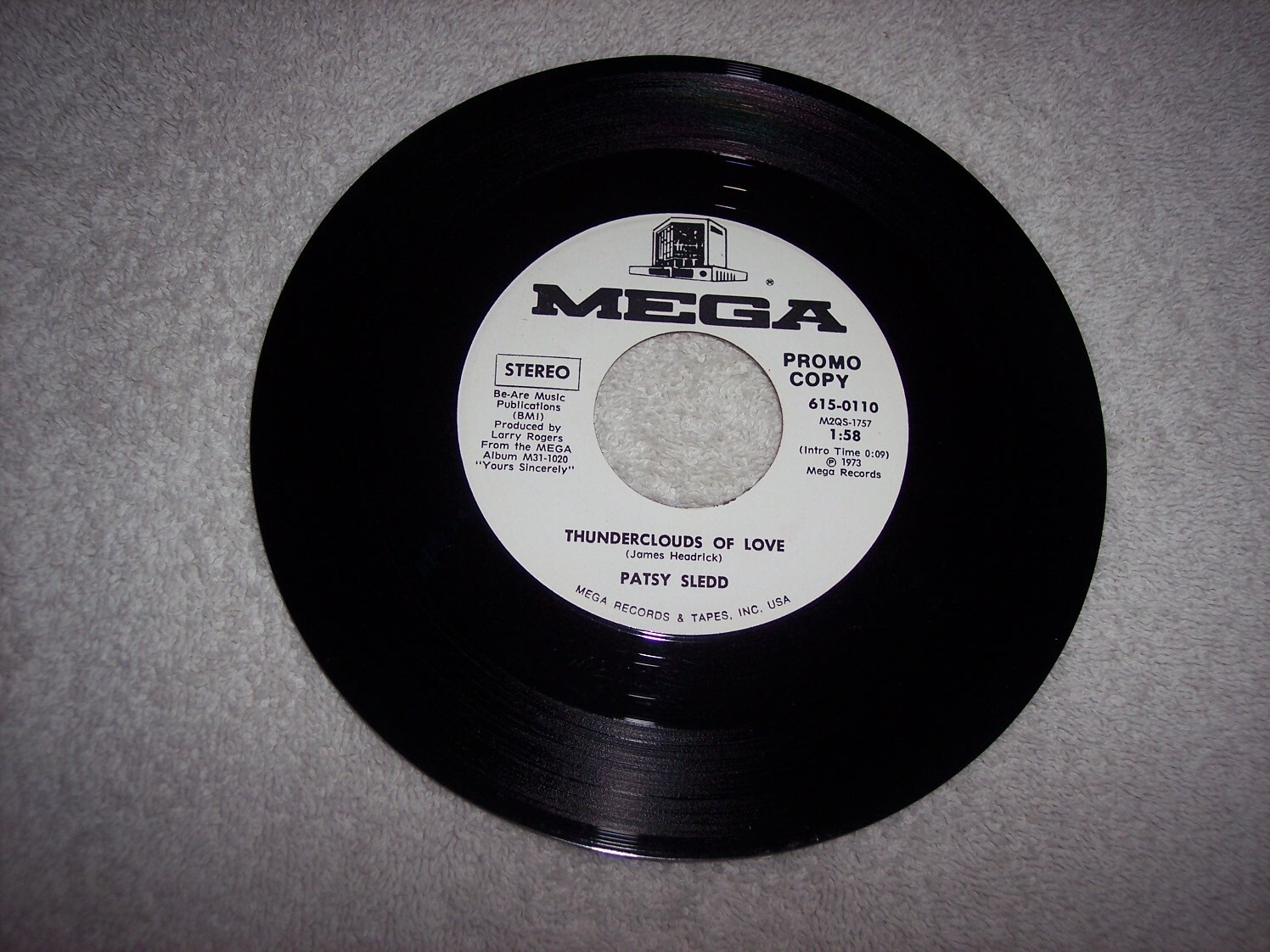 45--PATSY SLEDD--THUNDERCLOUDS OF LOVE **PROMO** #2861 | eBay