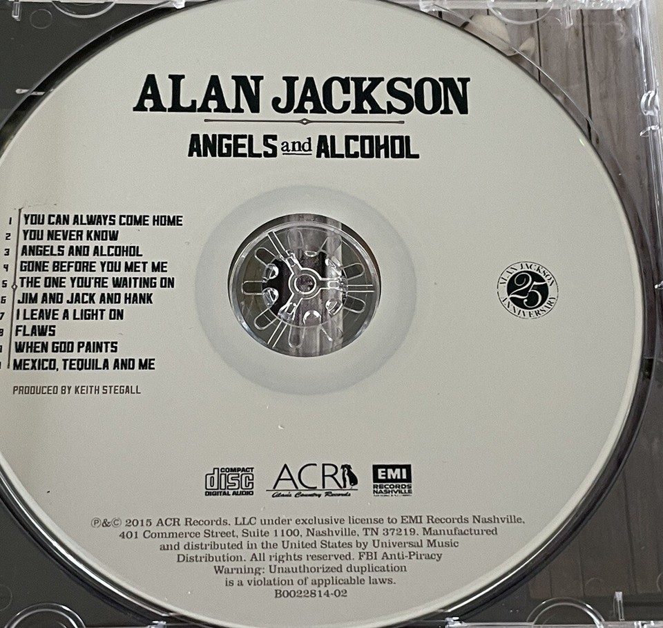 Alan Jackson Angels and Alcohol CD Like New 602547235046 | eBay