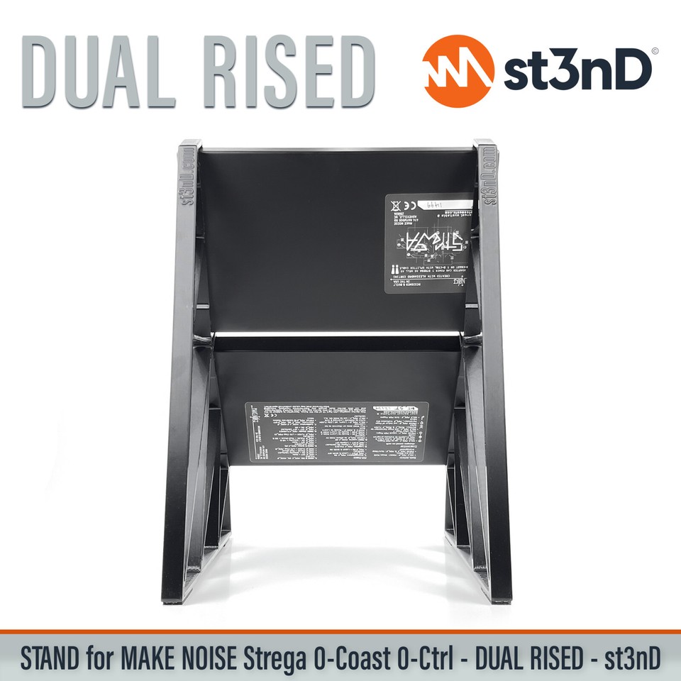 DOUBLE STAND for MAKE NOISE 0-COAST / 0-CTRL / STREGA (45° and 65 ...