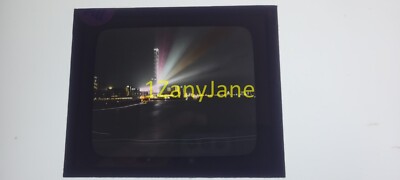 A11 Glass Magic Lantern Slide CHICAGO'S WORLD FAIR 1933-34 BUILDING LIT ...