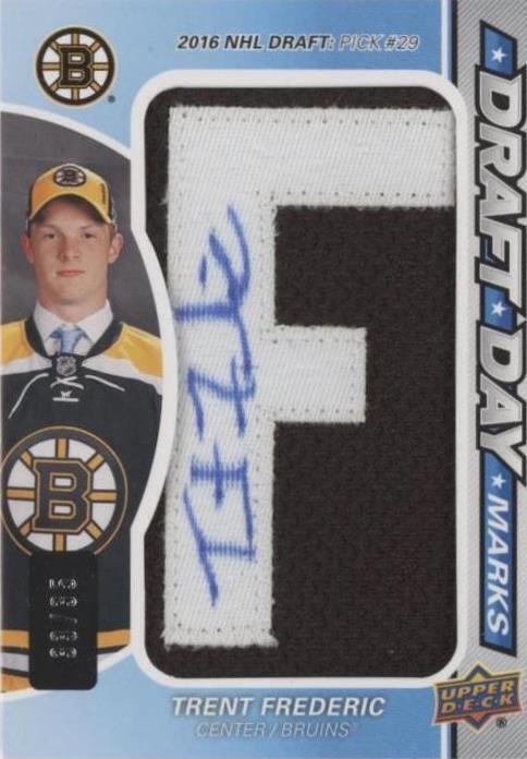 2019-20 Upper Deck SP Game Used - Draft Day Marks Patch Rookies Trent ...