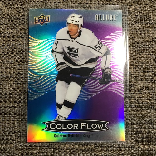 2024-25 UD Allure Color Flow Blue-Purple Quinton Byfield | eBay