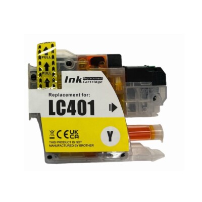 Ink Cartridge Replacement for Brother LC401 Yellow for MFC-J1010DW MFC ...