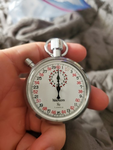 Vintage WAKMANN 1960's Tachymeter 1 Button 1/10 Rally Timer Retro ...