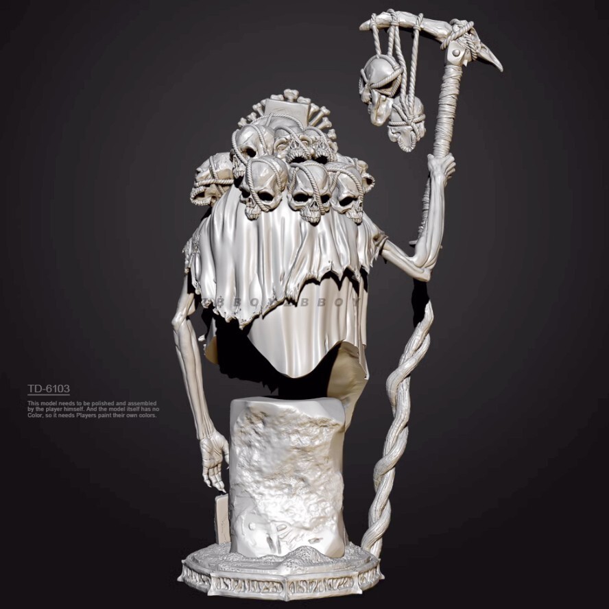 70mm resin bust figures model 3D printing of underground monster bust ...