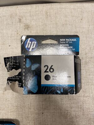 GENUINE HP 26 BLACK INK CARTRIDGE 51626A SEALED exp 04/2013 | eBay