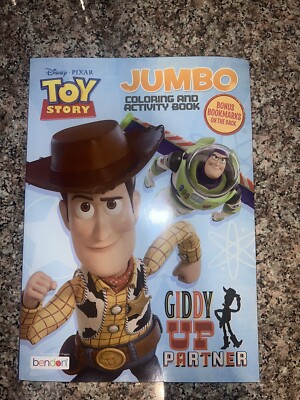 Toy Story Jumbo Coloring And Activity Book Giddy Up Partner | eBay