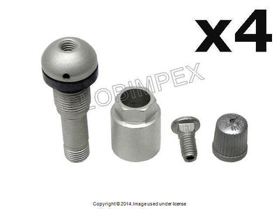 BMW (1995-2019) TPMS Wheel Valve Stem - Silver (43 mm Length) 4 Sets BH ...