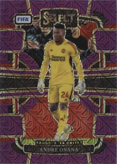2023-24 Panini Select FIFA - Terrace Andre Onana #17 Purple Mojo Prizm ...
