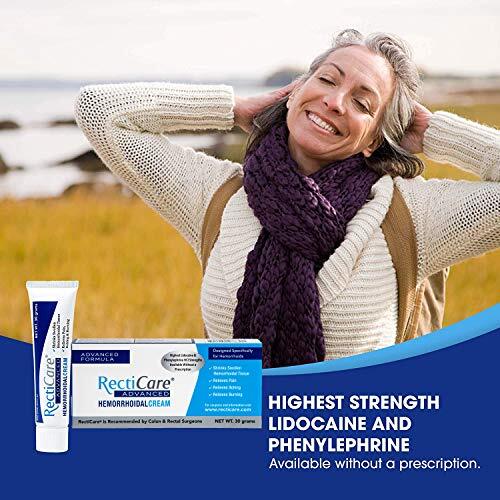 RectiCare Hemorrhoidal Cream Advanced Treatment to Shrink & Soothe ...