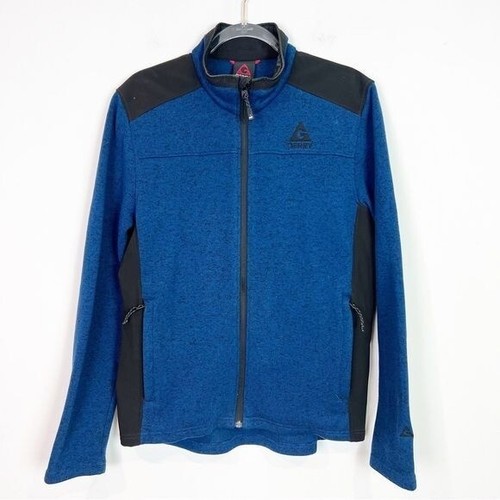GERRY BLUE & BLACK FULL ZIP LIGHTWEIGHT JACKET MENS SZ MEDIUM | eBay