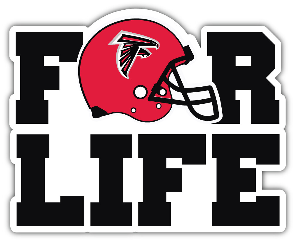 Atlanta Falcons For Life NFL Sport Car Bumper Sticker Decal "SIZES'' | eBay