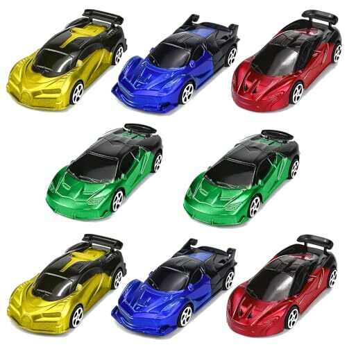 Pull Back Cars Toys 8 Pack Pull Back Racing Vehicles for Kids Toddlers ...