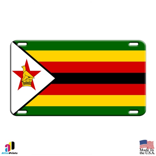 Zimbabwe Country Flag License Plate Home Wall Decor Novelty Aluminum ...
