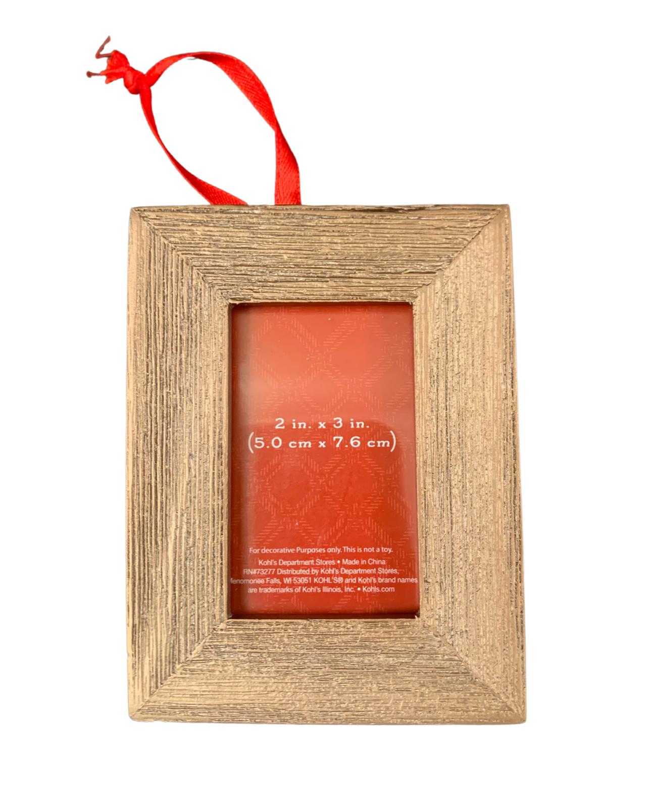 Christmas Ornaments Country Chic Set of 4 Wooden Picture Frames 2x3 St ...