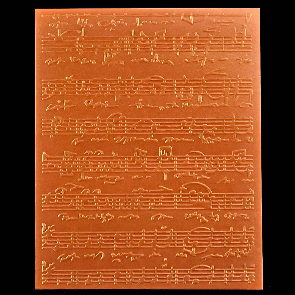 Music Notation Plastic Embossing Folders for Card Making Scrapbooking ...