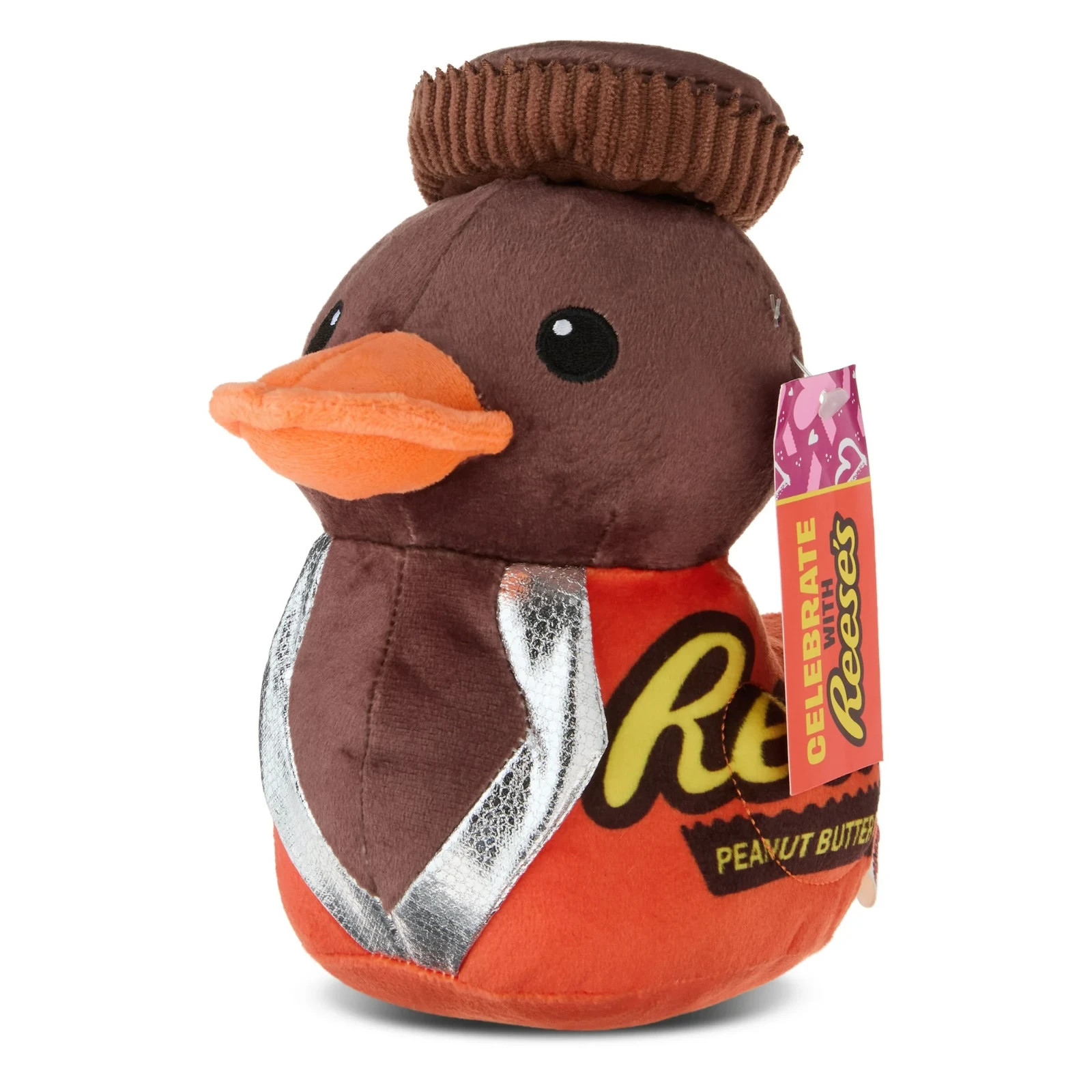 REESE'S PEANUT BUTTER CUP DUCK Valentine's Day 7" Stuffed Plush **READ ...