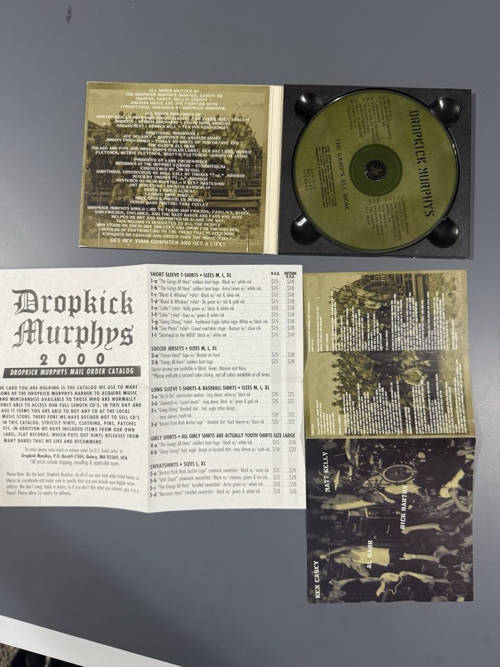 Dropkick Murphys The Gang's All Here (1999 Digipak CD) with Booklet and ...
