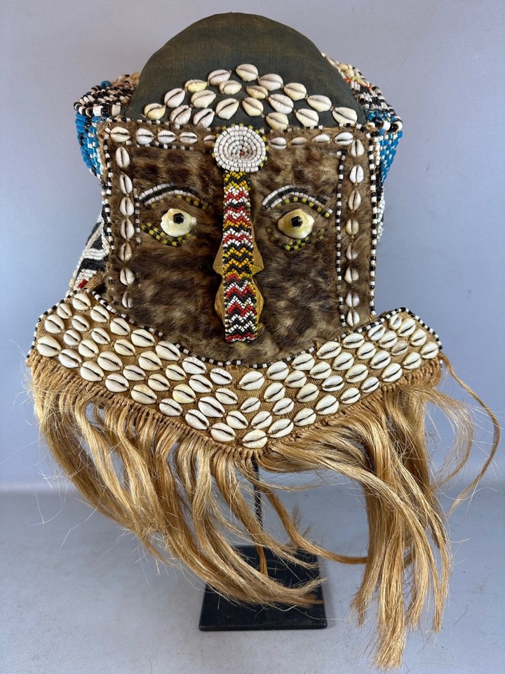 231013 - African Kuba Mosham Bwoom mask - Congo | eBay