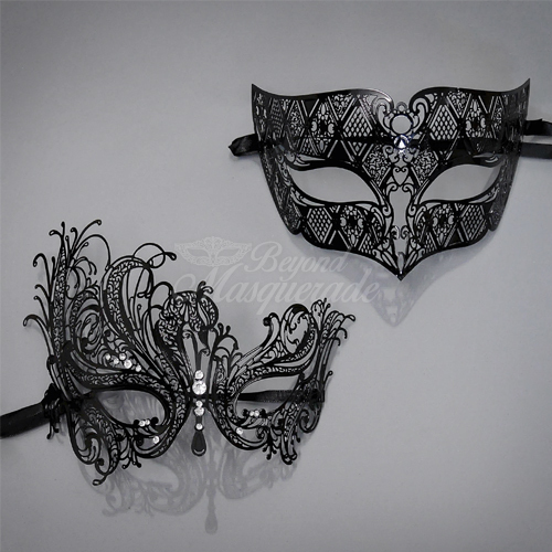 Couples Masquerade Mask, His & Hers Set, Masquerade Ball Mask Couple | eBay