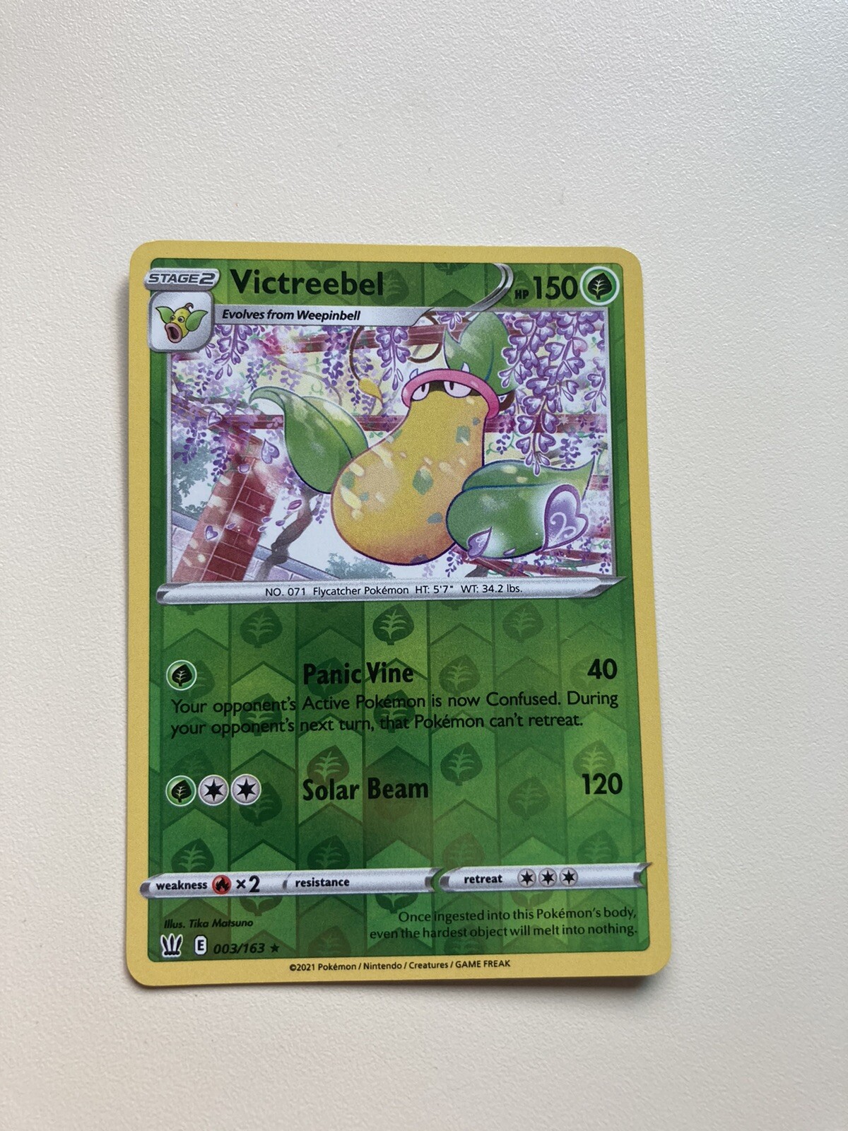 Victreebel 003/163 - Reverse Holo - Battle Styles Pokemon Card | eBay