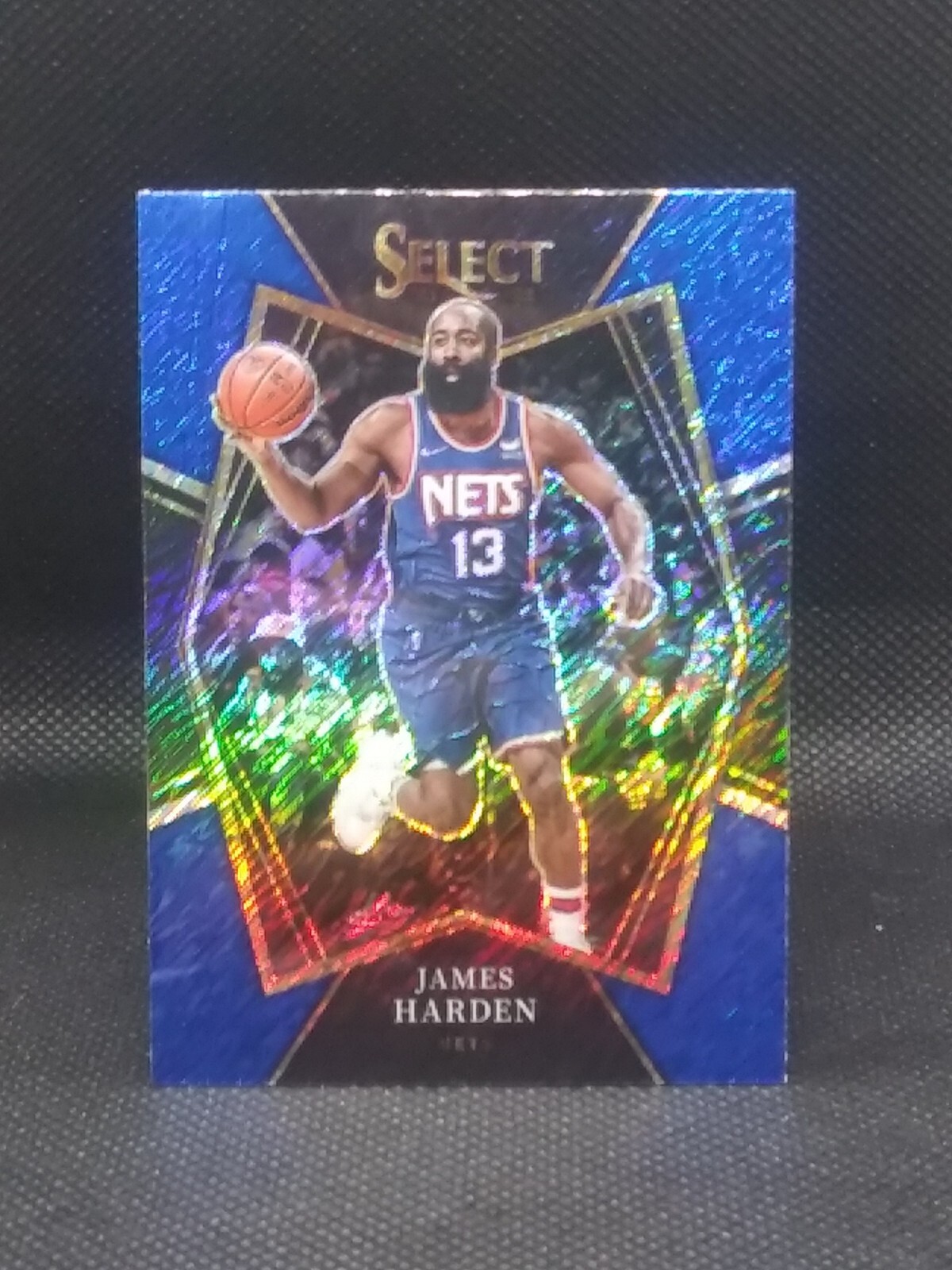 2022 Panini- Select Basketball #132 James Harden Blue Shimmer Premier ...