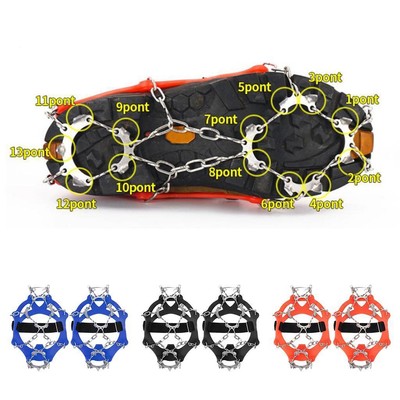 13 Tooth Ice Cleats Crampons Crampons for Hiking Climbing ...