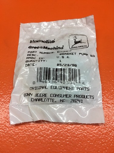 GENUINE HOMELITE 120TP31A, HTP3, RTP3 SQUARE RING PUMP GASKET 62367 NEW ...