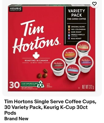 Tim Horton coffee k cups Variety Pack Coffee 30 KCups | eBay