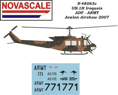 ADF Decals UH-1H Huey Mini-Set 1/48 Scale N48063c | eBay