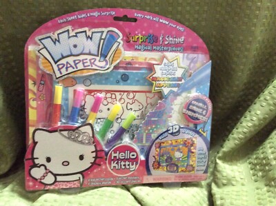 Hello Kitty WOW Paper/ Color changing paper Activity Set Ages 3+ | eBay