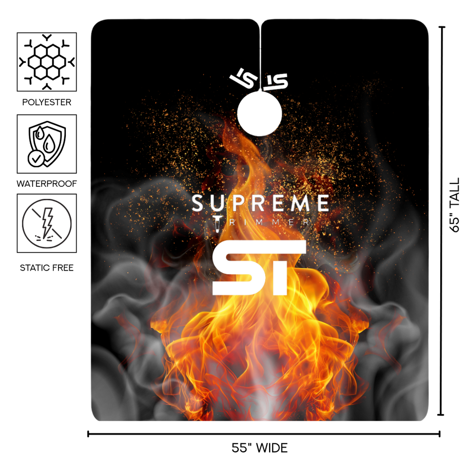Supreme Trimmer Premium Barber Capes - Polyester, Waterproof, Hook ...