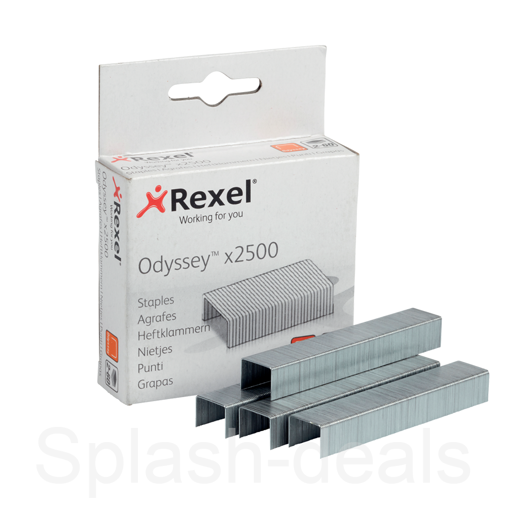 Rexel Odyssey Heavy Duty Staples - 60 Sheet Capacity Very Strong - Box ...