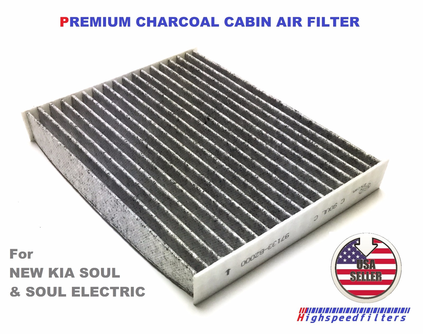 CHARCOAL AC CABIN AIR FILTER FOR 2014-19 KIA Soul and Soul Electric ...