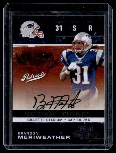 2007 Playoff Contenders Rookie Ticket Auto Brandon Meriweather #118 | eBay