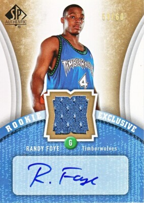 RANDY FOYE 2006-07 SP AUTHENTIC ROOKIE JERSEY AUTO /60 | eBay