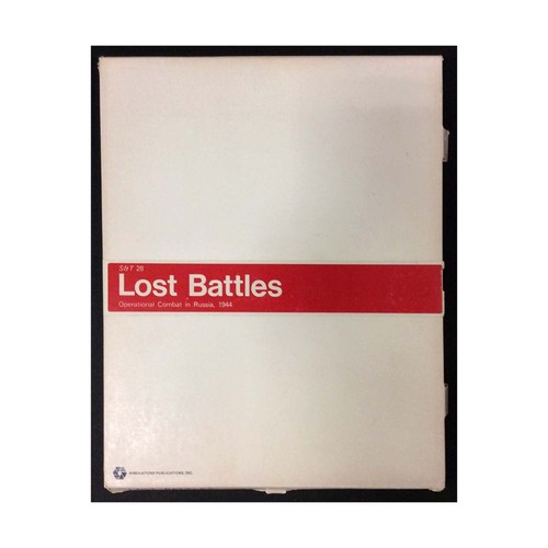 SPI Wargame Lost Battles (Flat White Box) Tray VG/EX | eBay