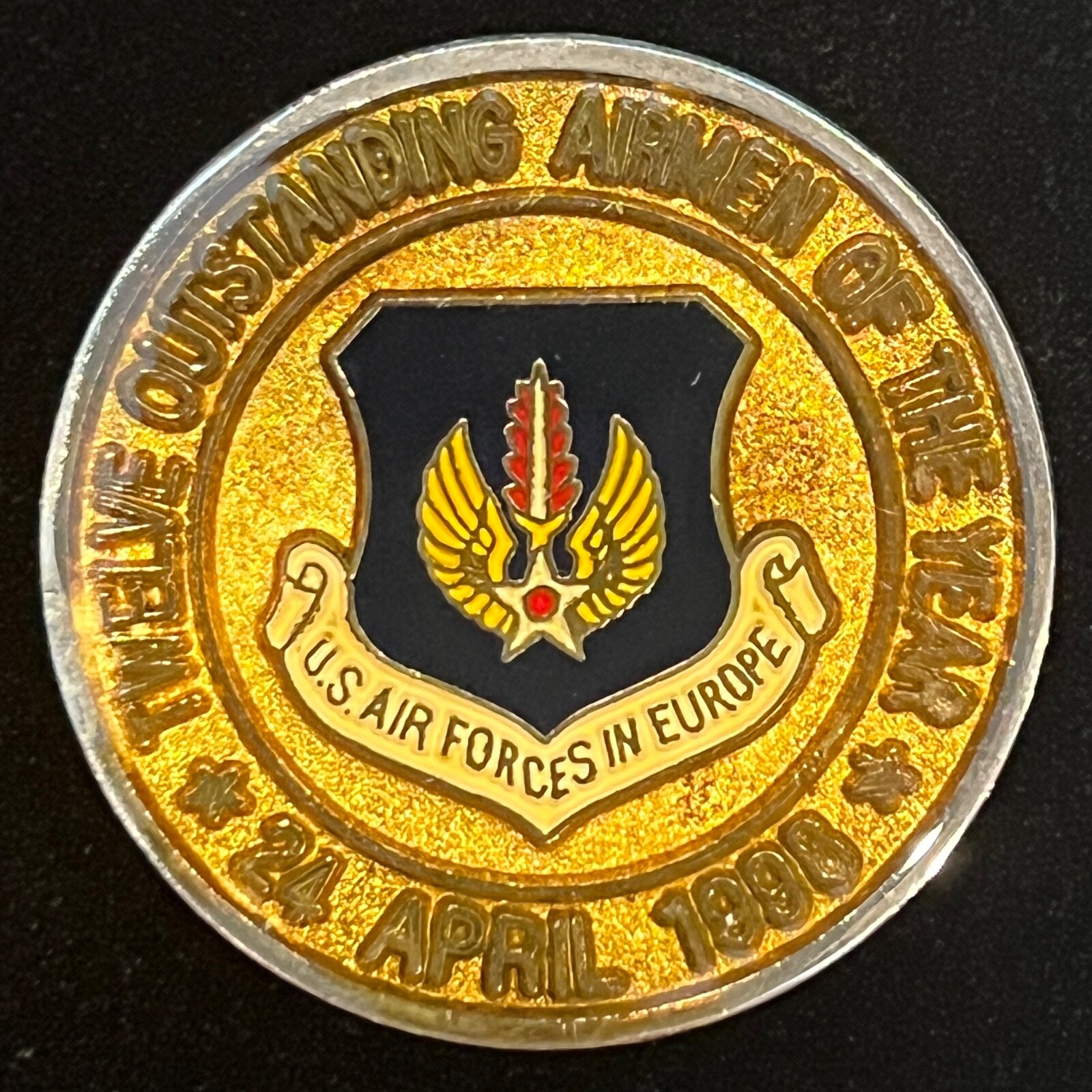 US Air Forces Europe Airman of the Year 1998 Challenge Coin | eBay