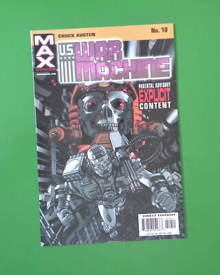U.S. WAR MACHINE #10 VOL. 1 HIGH GRADE MAX COMIC BOOK TS76-122 | eBay