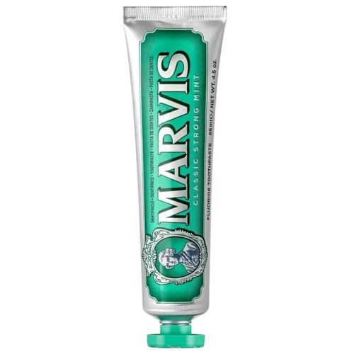Marvis NEW Classic Strong Mint Luxury Italian Toothpaste + Xylitol ...