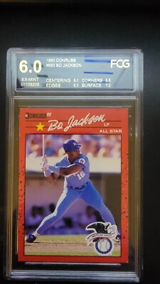 1990 Donruss Bo Jackson #650 ERROR Card Grade FCG 6 | eBay