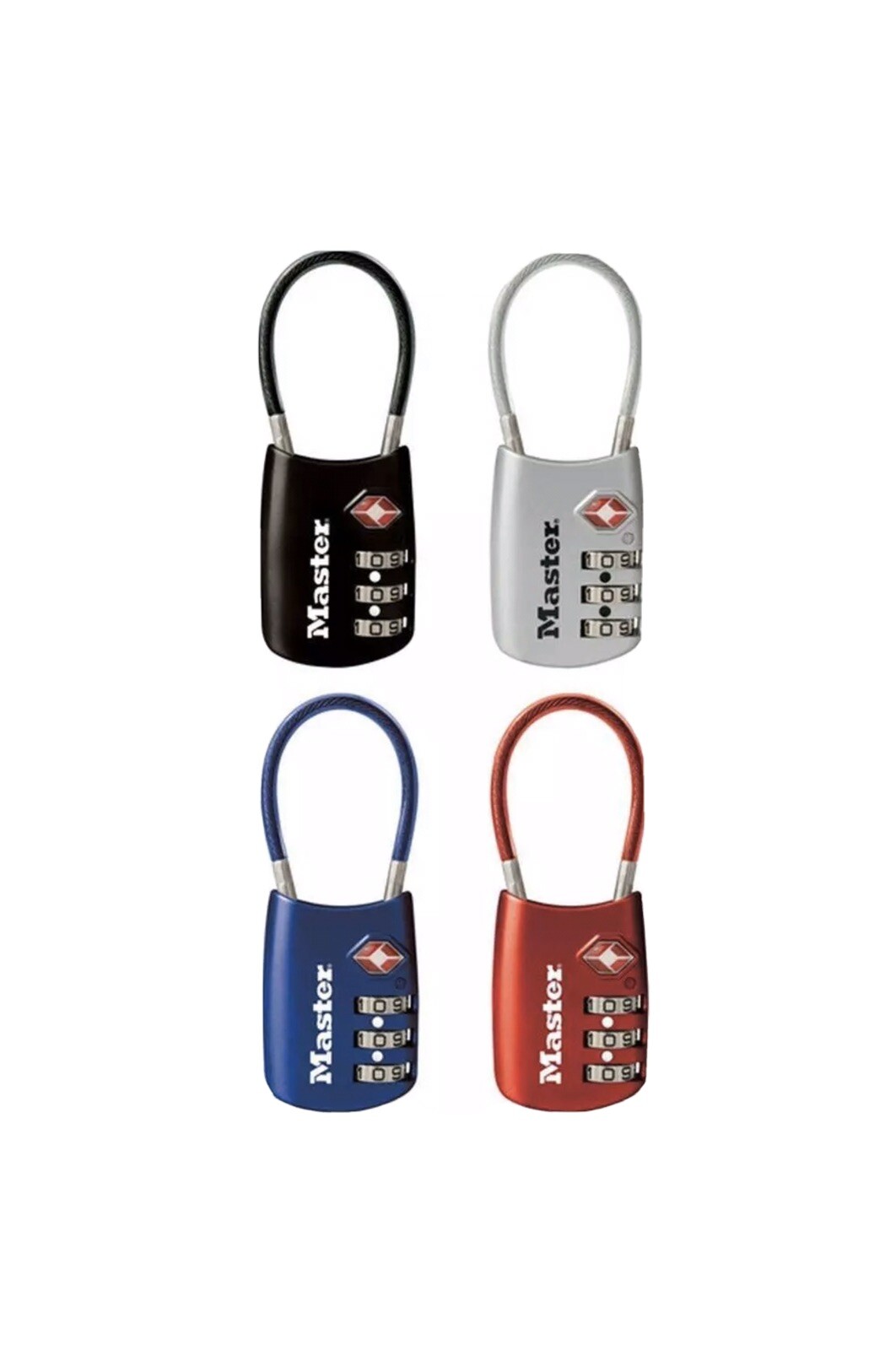 2X Master Lock 4688D TSA Approved Luggage Lock Locks Travel Set Safe ...