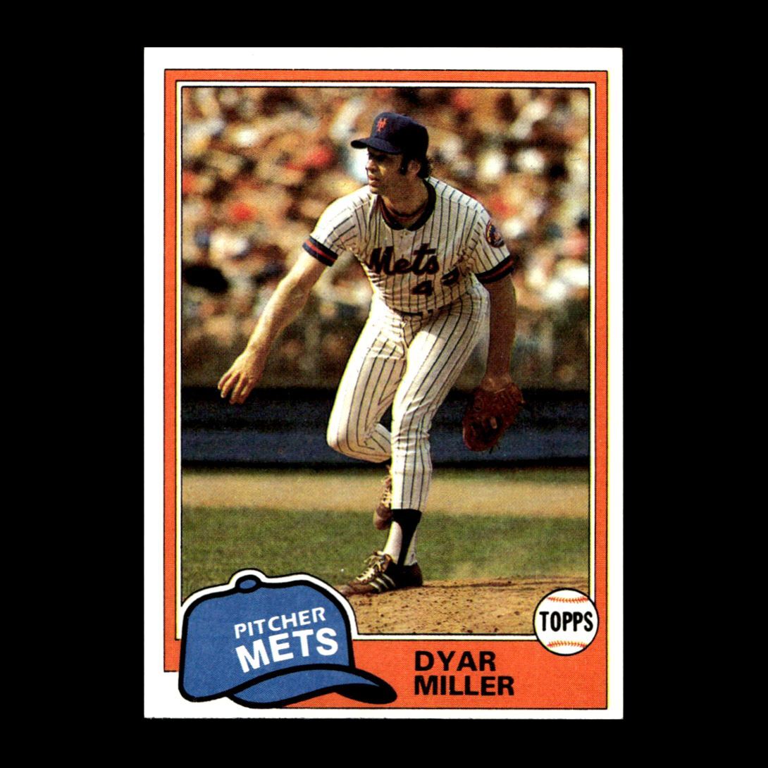 Dyar Miller 1981 Topps New York Mets #472 Nice! 1 | eBay