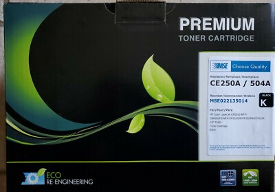 MSE Remanufactured Black Toner Cartridge (Alternative for HP CE250A ...
