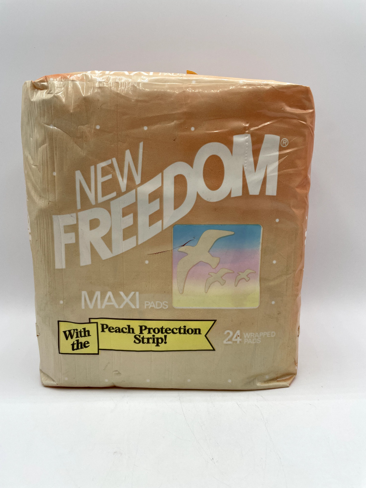 Vintage Kotex Freedom Maxi Pads 24 ct 1982 with Peach Protection Strip ...