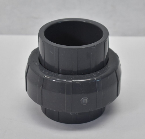 Lasco 2" PVC Union w/ O Ring Seal Slip Type 235 PSI SCH70 Gray V227 ...