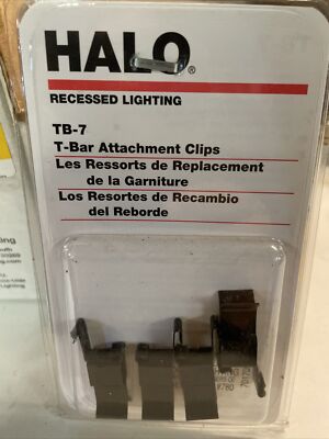 Halo Recessed Lighing T-Bar Mounting Attachment Clips TB-7 | eBay