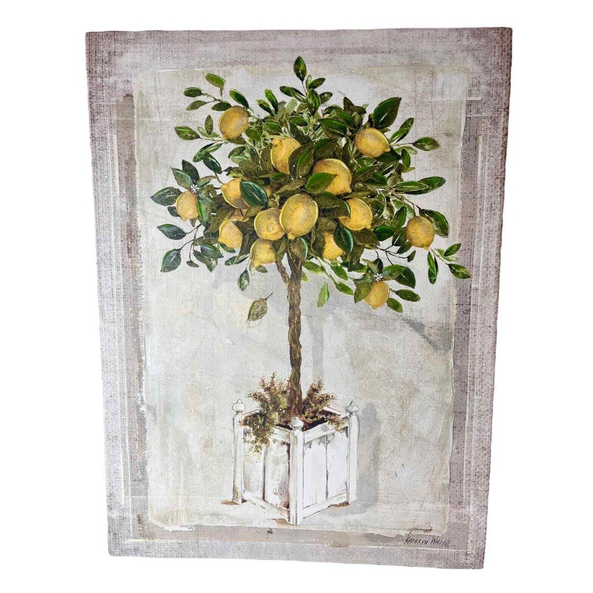 Lemon Tree Painting Lemon Tree Wallpaper In Wedgewood By Morris & Co
