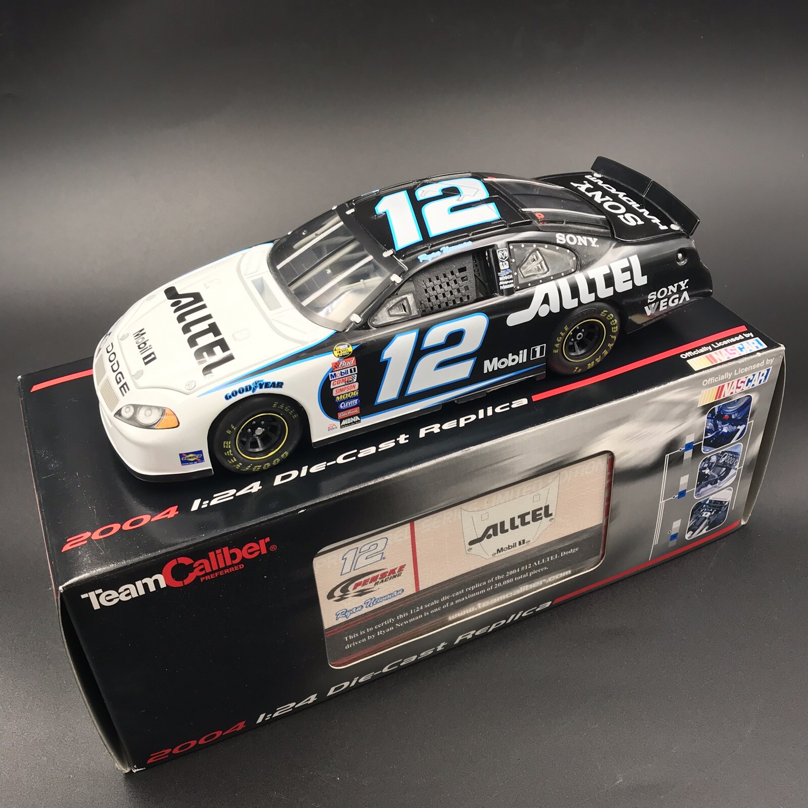 Ryan Newman Team Caliber 1/24 Diecast Nascar #12 Alltel Mobile 1 2004 ...
