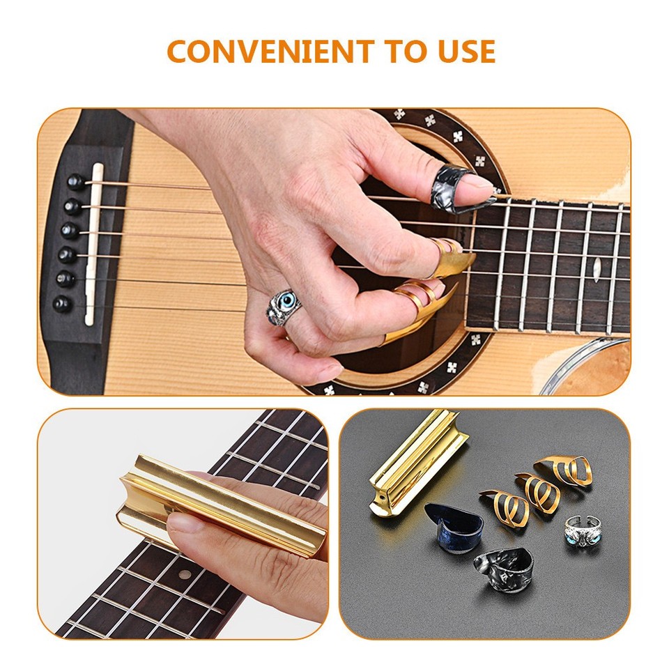 Thumb Picks Finger Protectors for Guitar Players Fingertip Slider ...